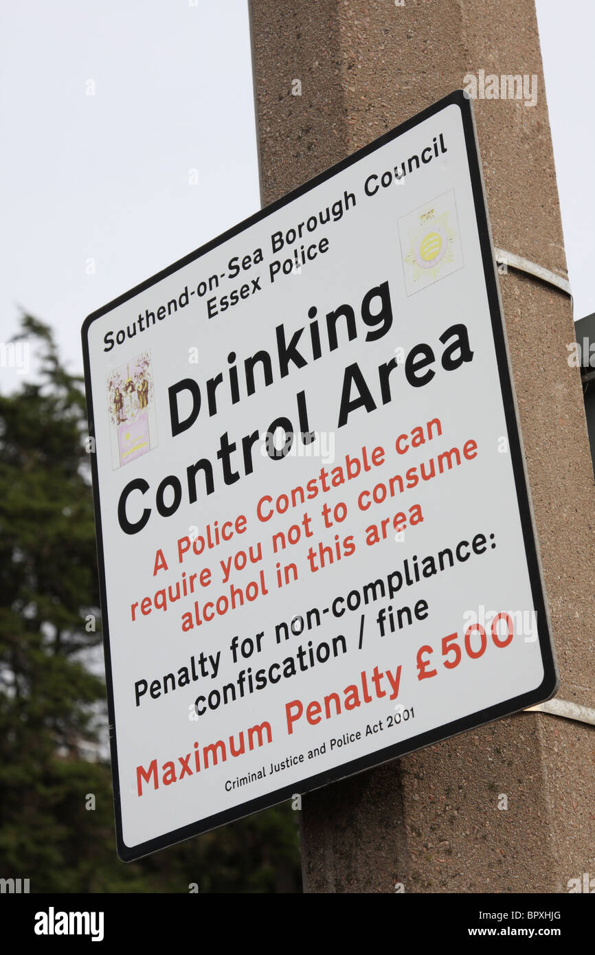 Police alcohol drinking warning sign hi-res stock photography and ...