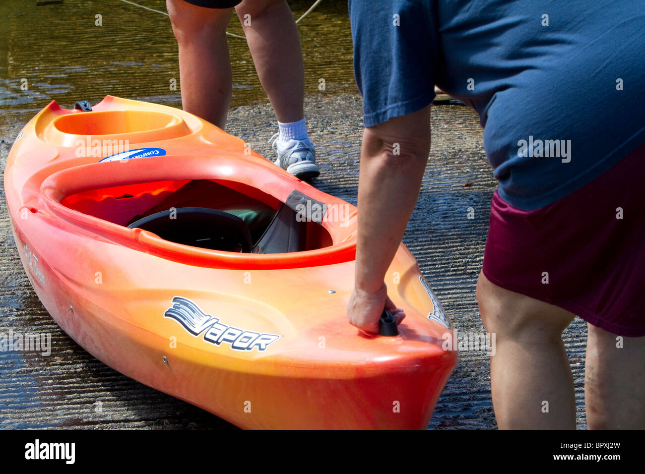 Orange kayak hi-res stock photography and images - Alamy