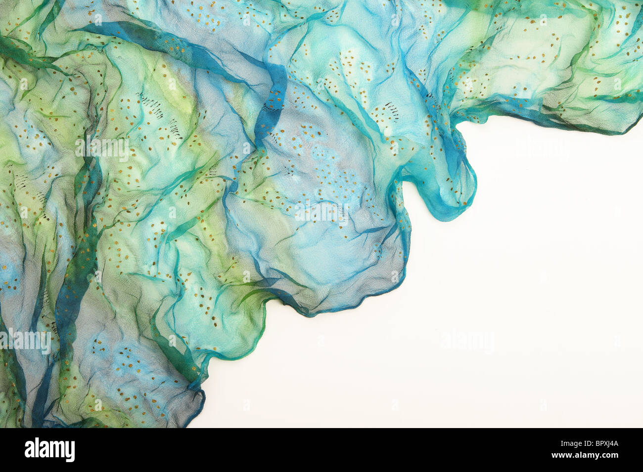 Sea color silk background Stock Photo - Alamy