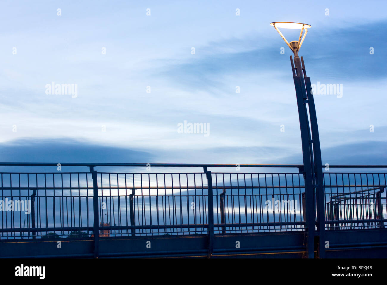 Bridge with streetlight hi-res stock photography and images - Alamy