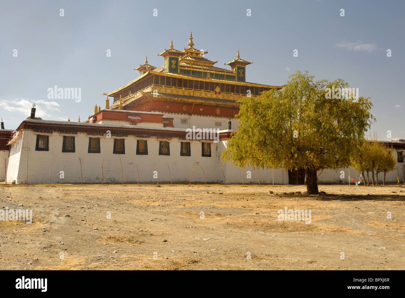Samye Monastery Rear Exterior, Tibet Stock Photo - Alamy