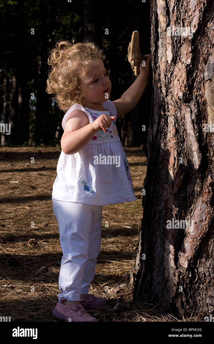 baby toddler child pose engaging face expression Stock Photo - Alamy