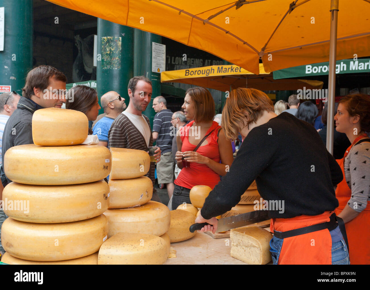 Cheese Stall - Borough Market - Southwark - London Stock Photo - Alamy
