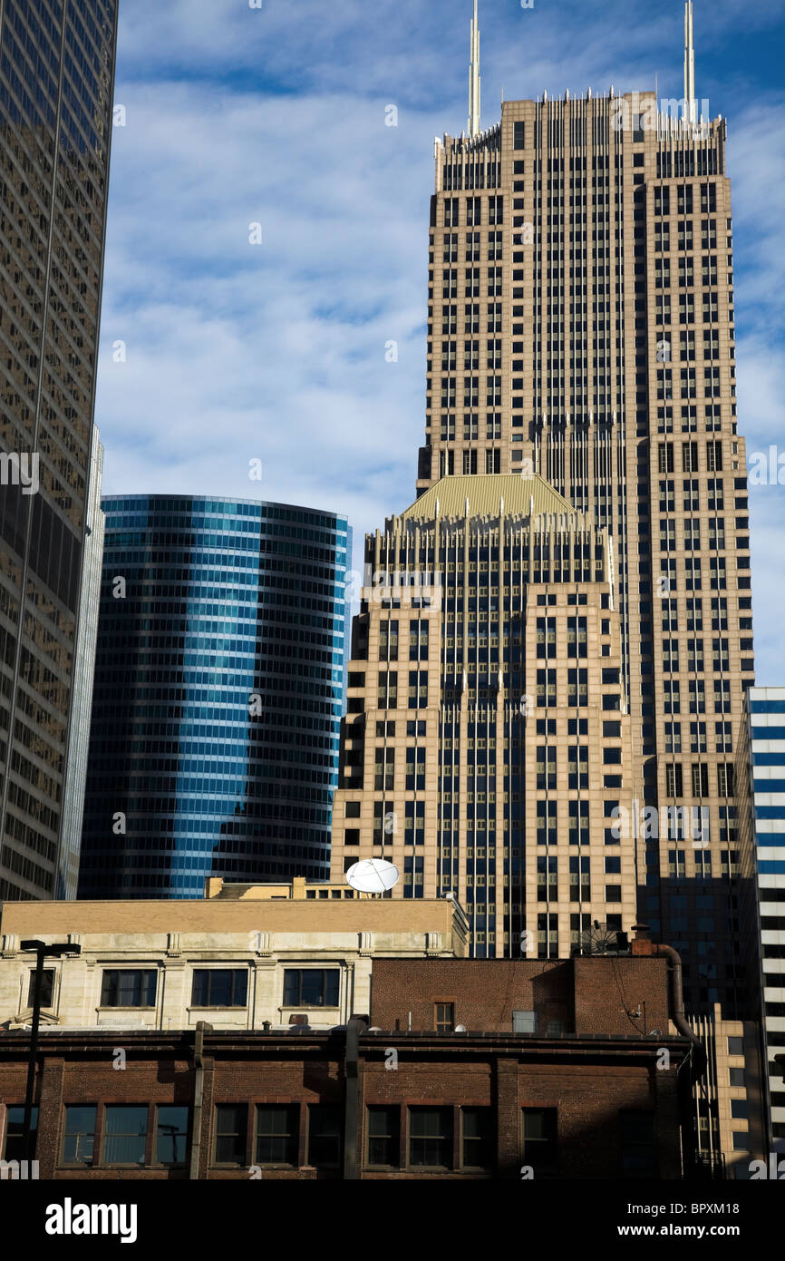 Downtown Chicago Buildings Stock Photo - Alamy