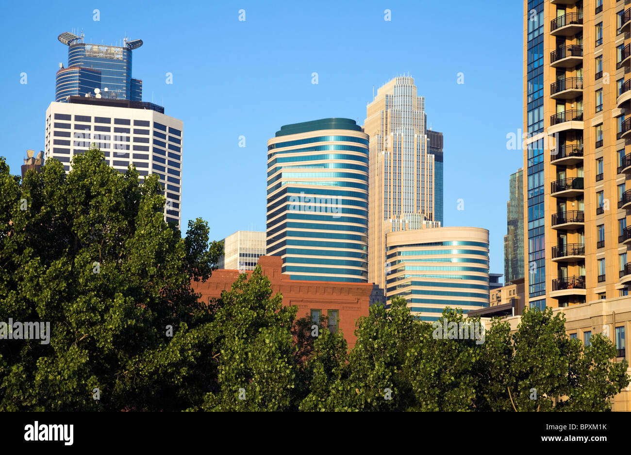 Colorful downtown of Minneapolis Stock Photo - Alamy
