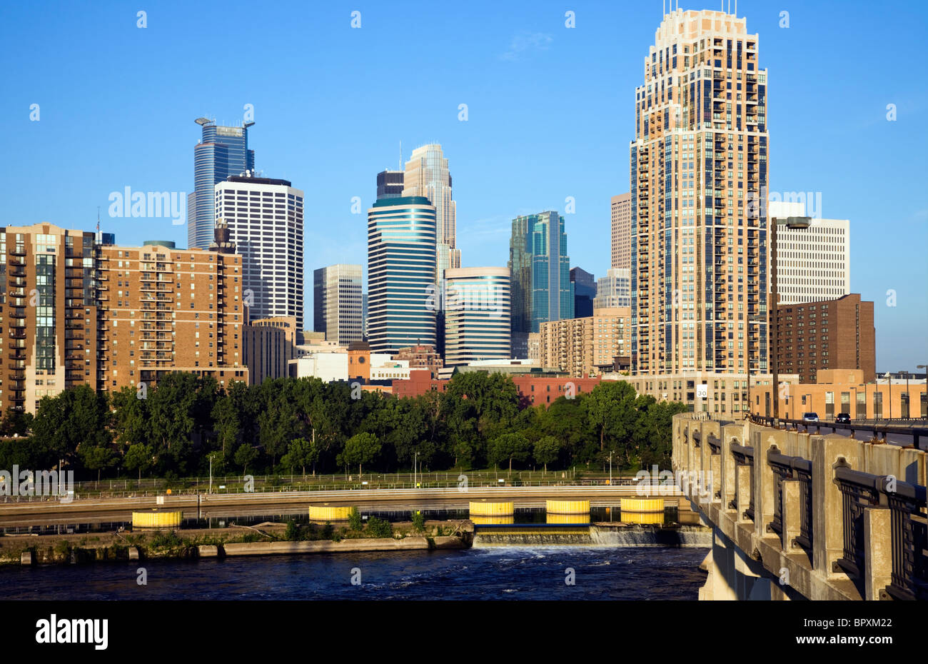 Colorful Buildings in Minneapolis Stock Photo - Alamy