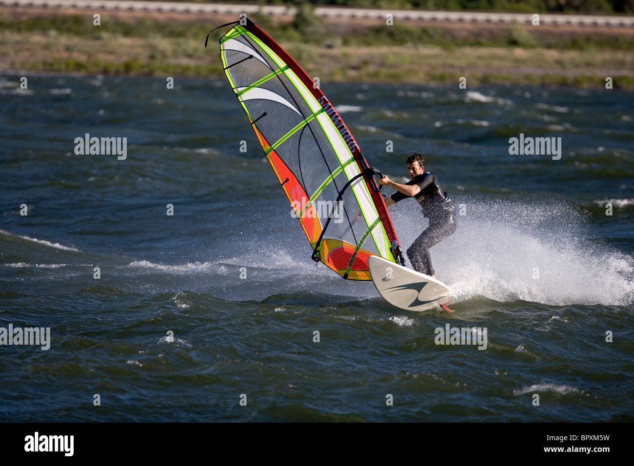 Columbia gorge windsurfing hi-res stock photography and images - Alamy