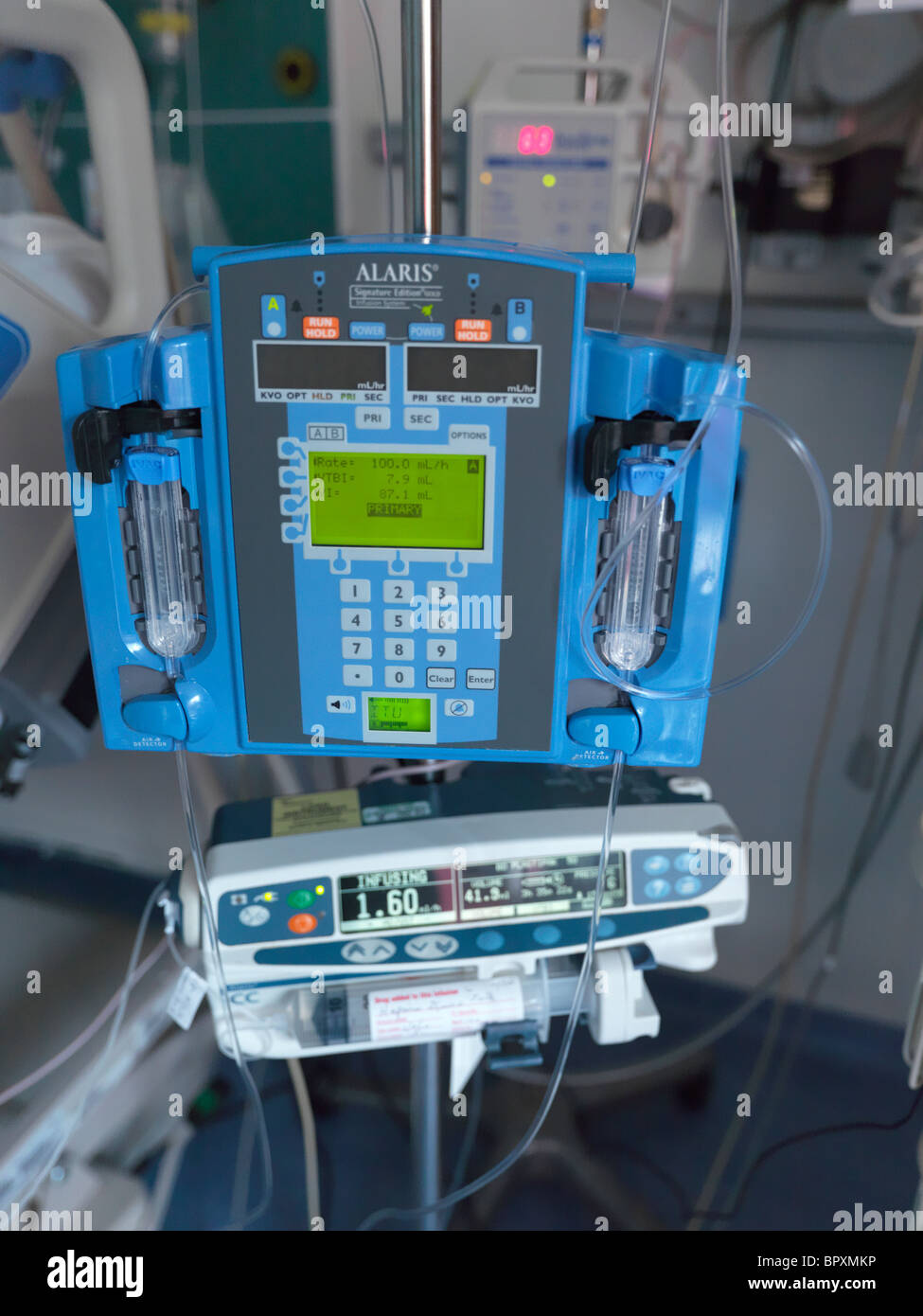 London England Private Intensive Care Unit Intravenous Drip Stock Photo ...