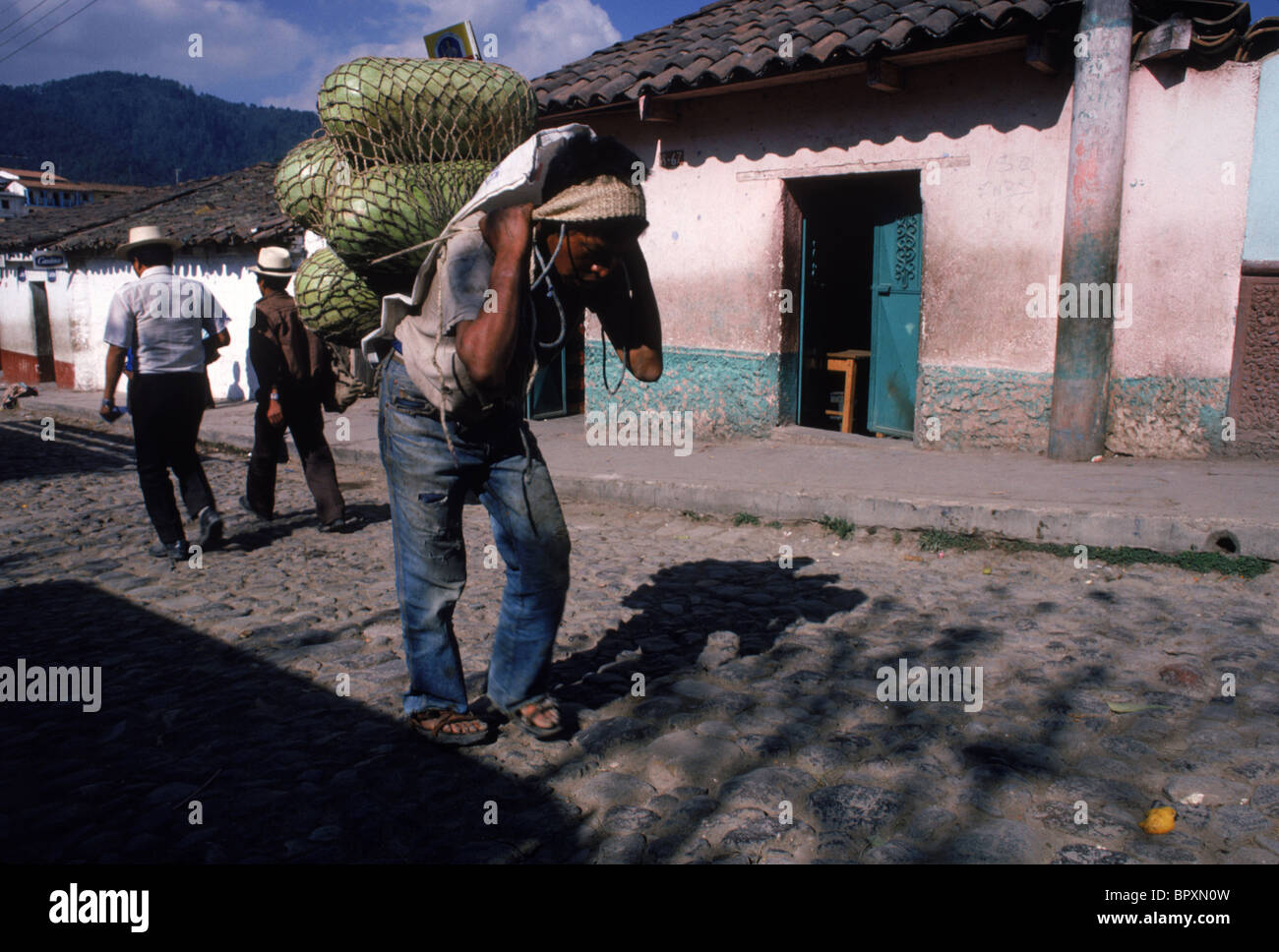 Scene in rural Guatemalan village Stock Photo - Alamy