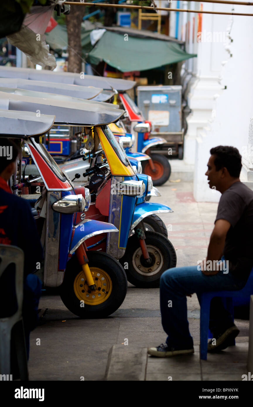 A Waiting Tuc-Tuc Driver Stock Photo - Alamy