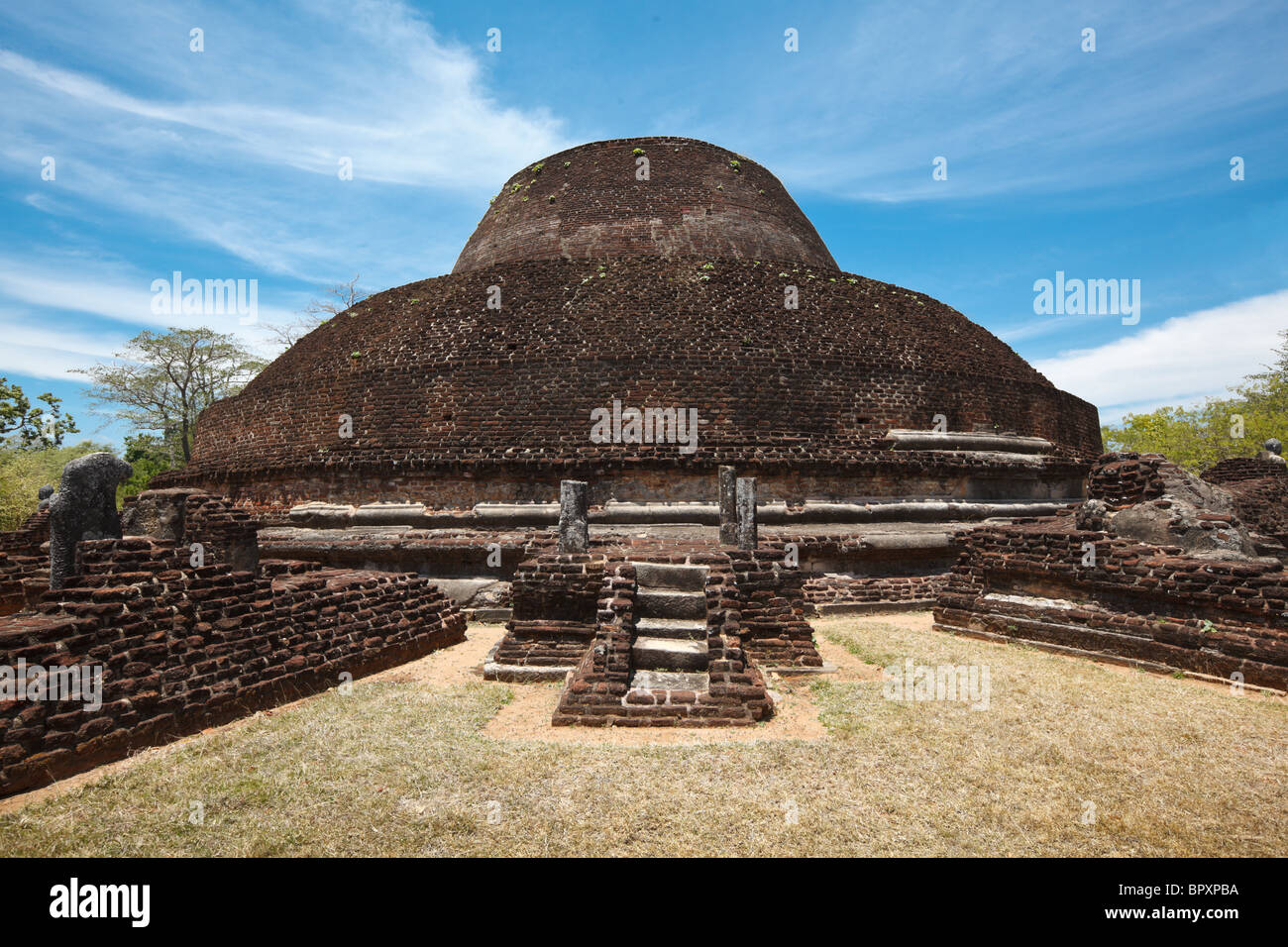 Ancient Buddhist dagoba (stupe) Pabula Vihara. Ancient city of ...