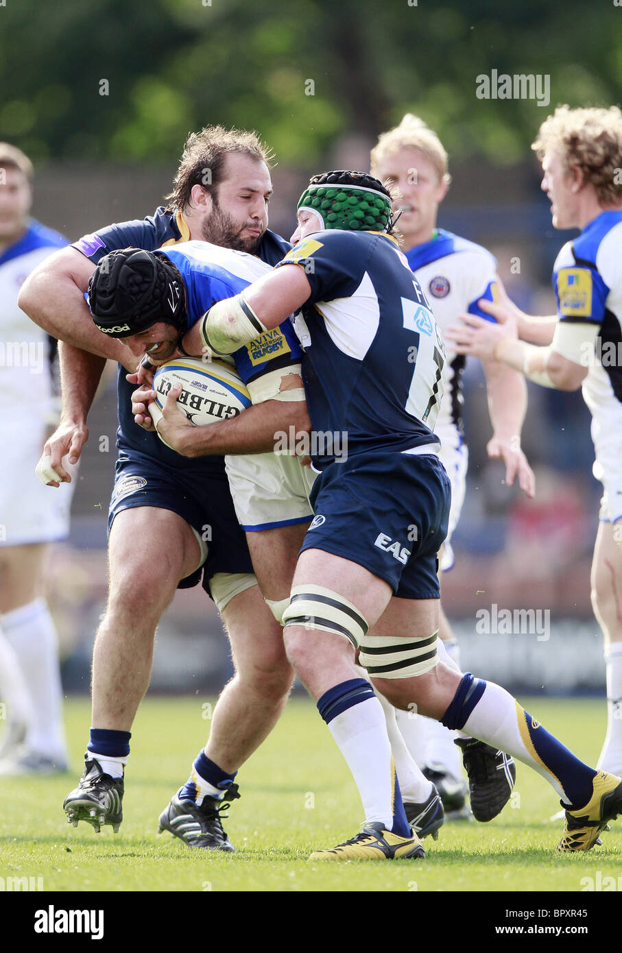 DANNY GREWCOCK JUAN GOMEZ & HE LEEDS CARNEGIE V BATH RUGBY HEADINGLEY ...