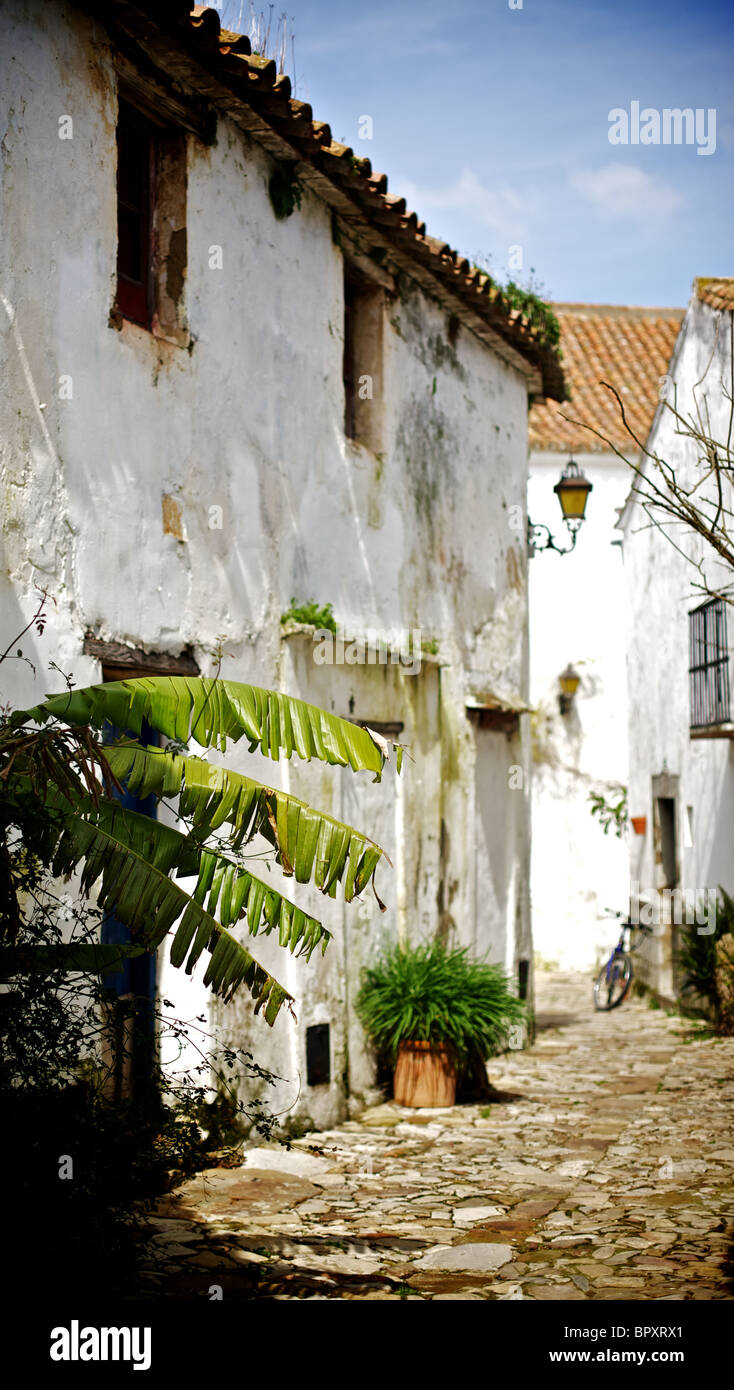 Street in a desolate Spanish village Stock Photo - Alamy