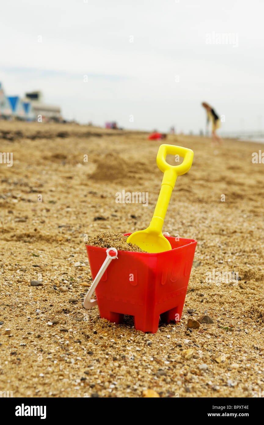 A bucket, spade and sandcastle. Photo by Gordon Scammell Stock Photo ...