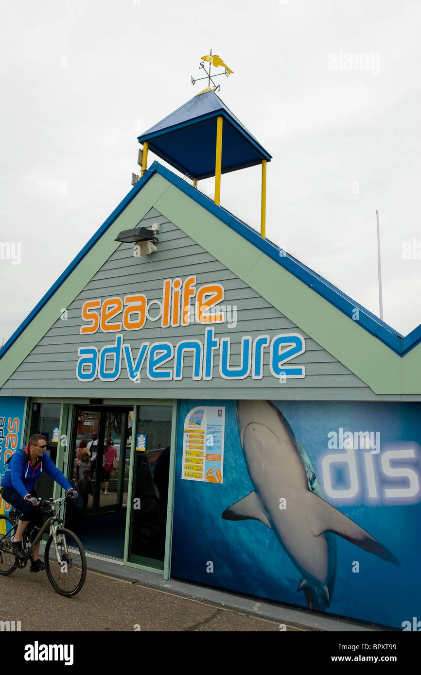 The entrance to the Sea Life Adventure centre in Southend on Sea in ...