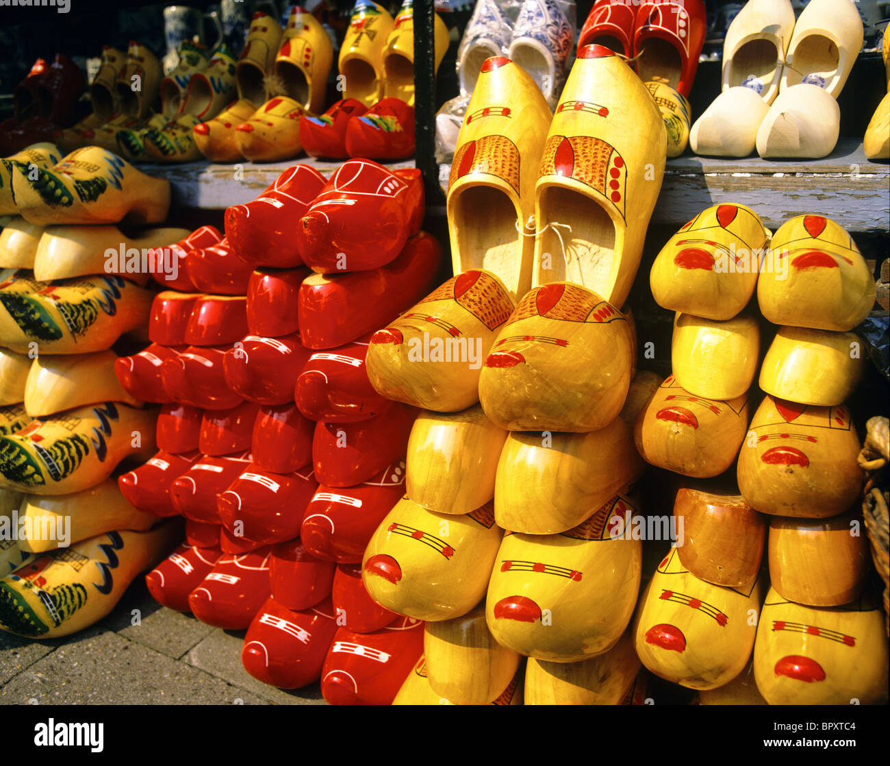 Traditional Dutch clog for sale as tourist souvenirs Stock Photo - Alamy