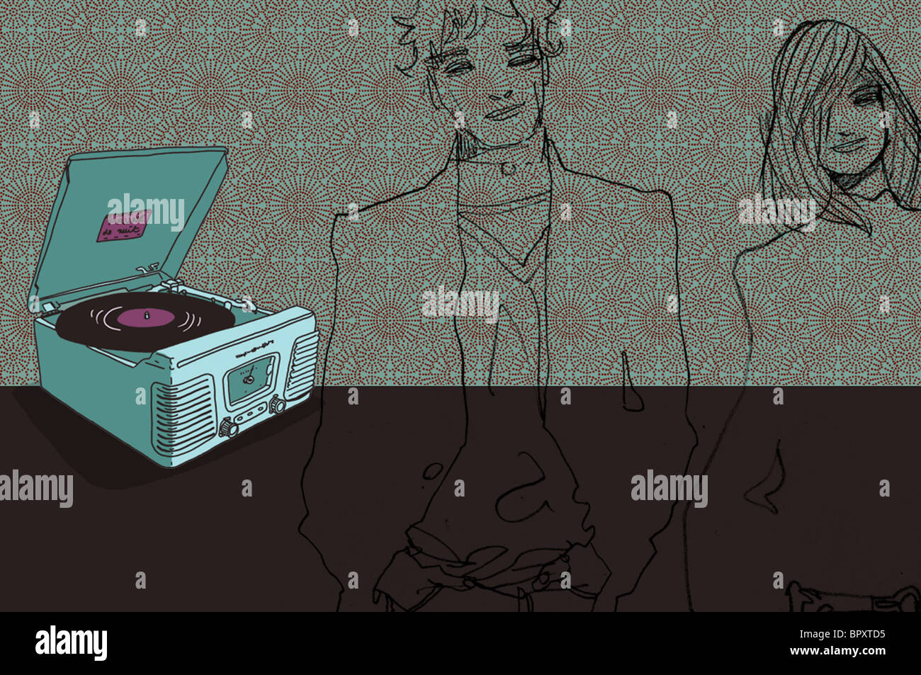 Record Player Drawing Tumblr