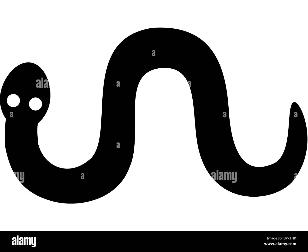 Black and white snake hi-res stock photography and images - Alamy