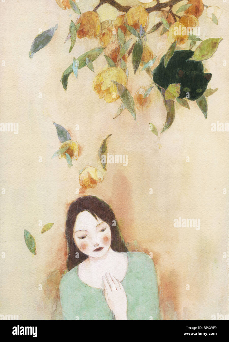 Painting of person falling hi-res stock photography and images - Alamy