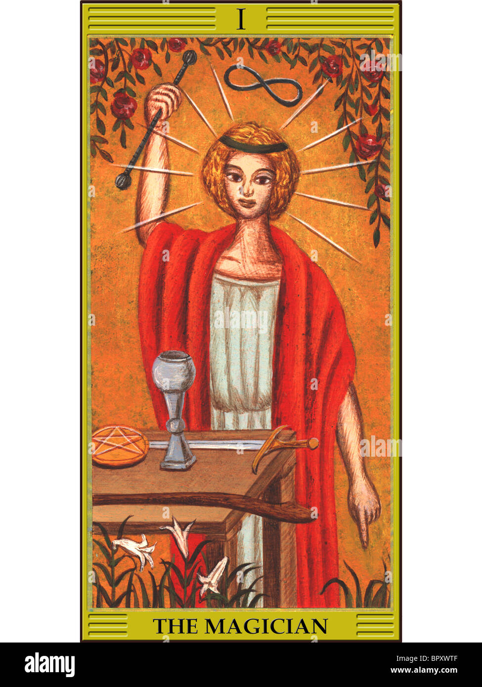 Man magician table hi-res stock photography and images - Alamy