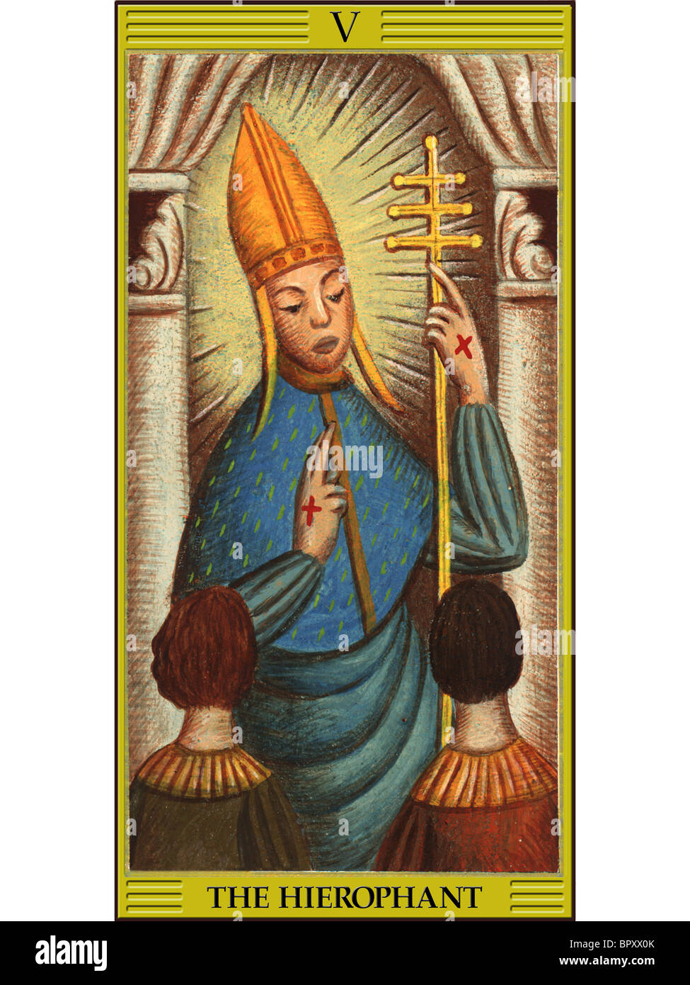 The hierophant tarot card hi-res stock photography and images - Alamy