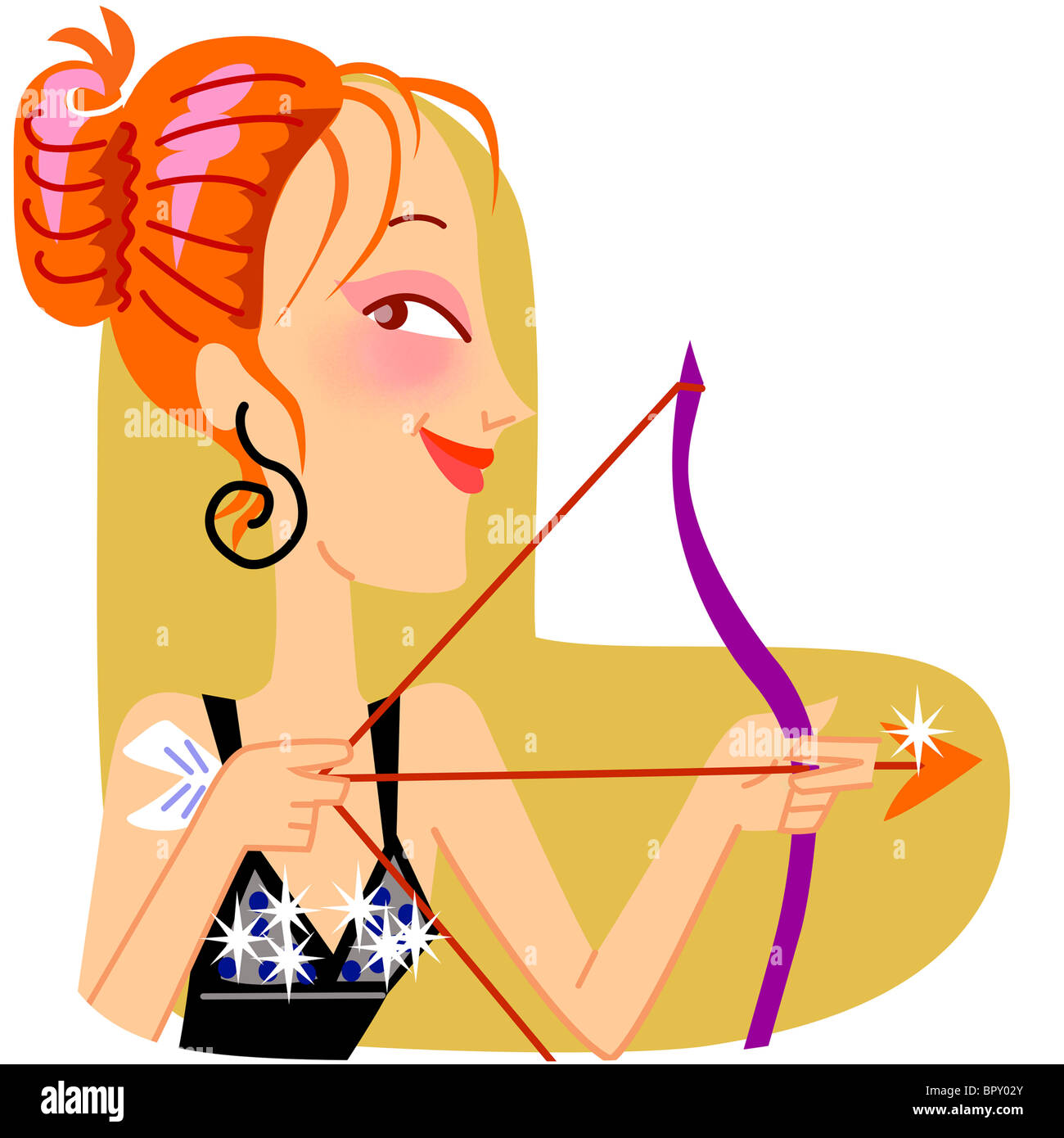 Make a bow with hands hi-res stock photography and images - Alamy