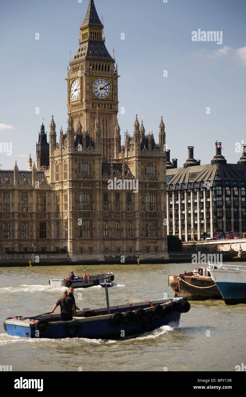 Big Ben from the River Thames, London Stock Photo - Alamy