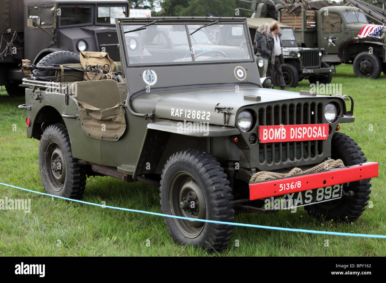 Bomb disposal jeep on display at Dunsfold Wings and Wheels 2010 Stock ...