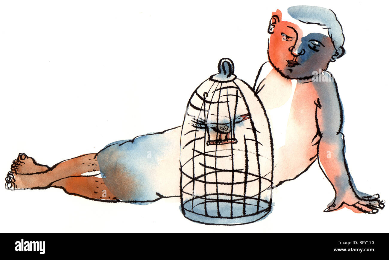 Cartoon bird cage hi-res stock photography and images - Alamy