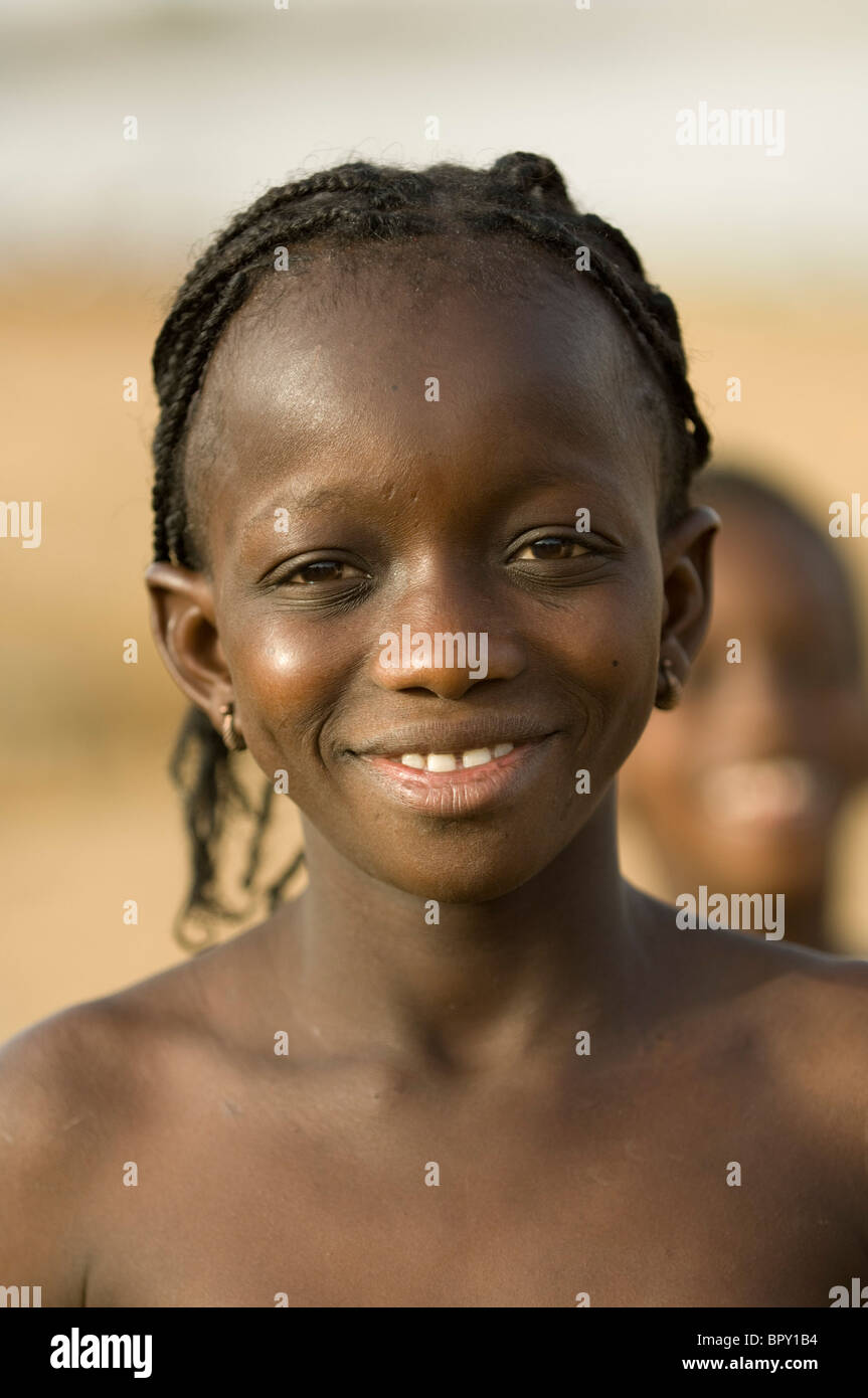 Girl portrait, Matam, Senegal Stock Photo - Alamy