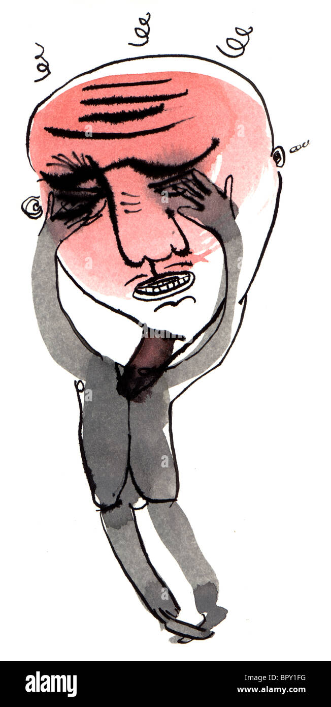 An emotional man trying to get himself under control Stock Photo - Alamy