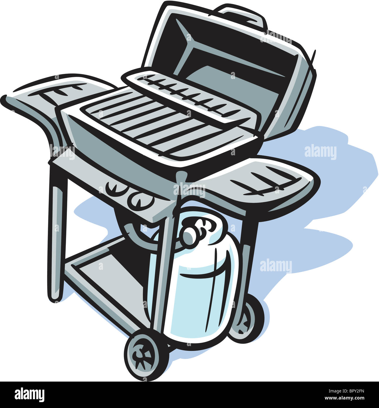 An illustration of a barbeque grill Stock Photo - Alamy