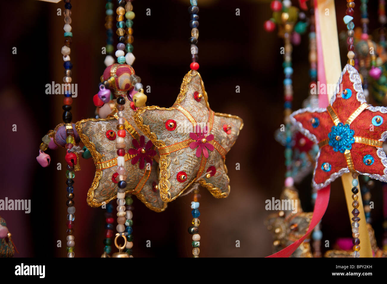 starry trinkets in shop window Stock Photo - Alamy