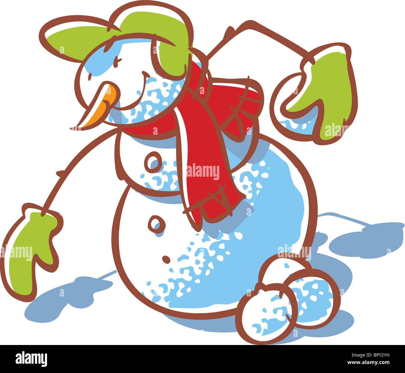 Snowman image Cut Out Stock Images & Pictures - Alamy
