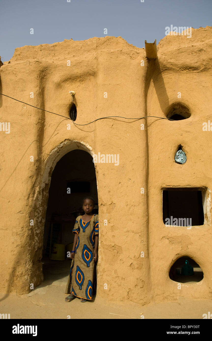Typical mud house, Matam, Senegal Stock Photo - Alamy