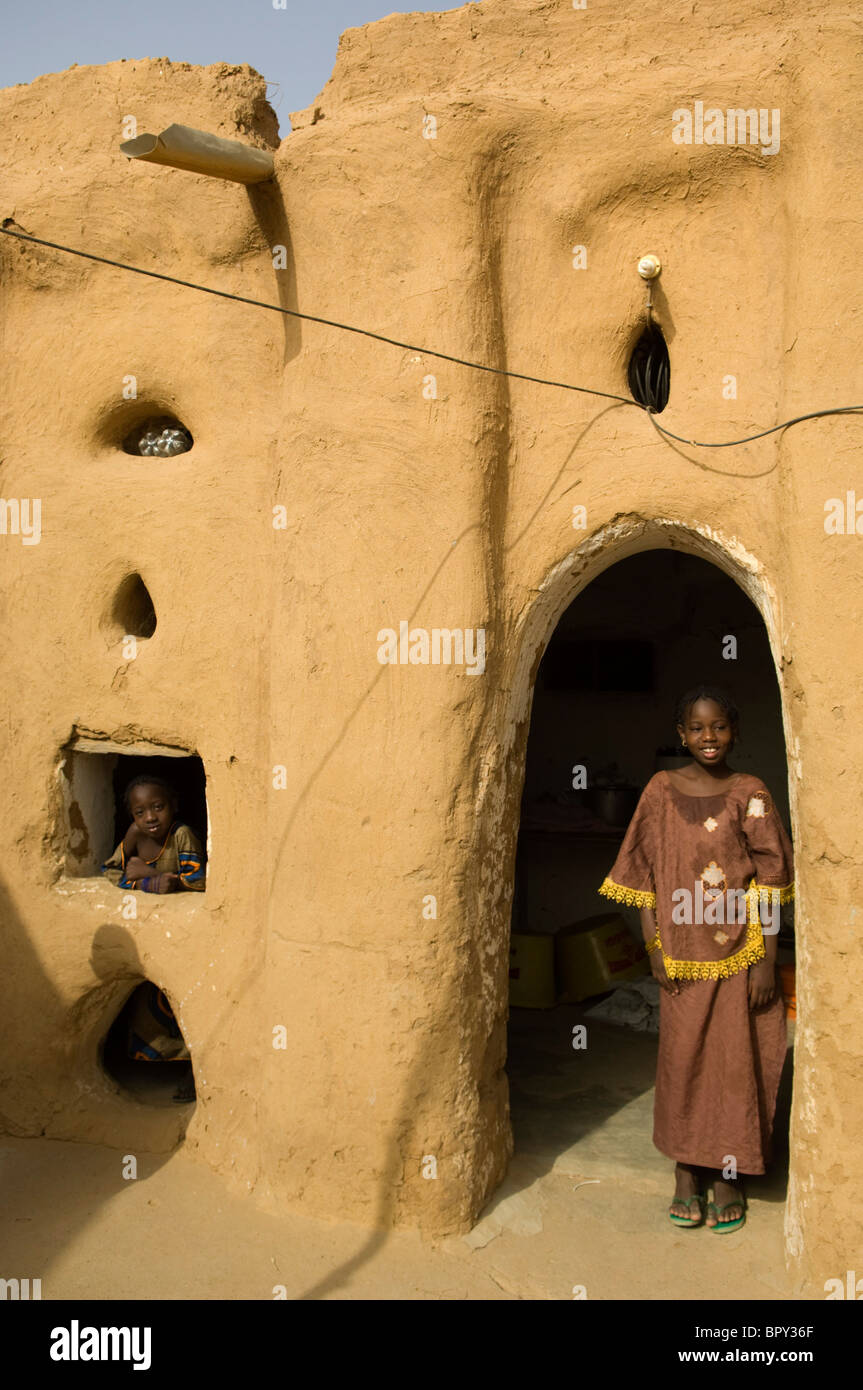 Typical mud house, Matam, Senegal Stock Photo - Alamy