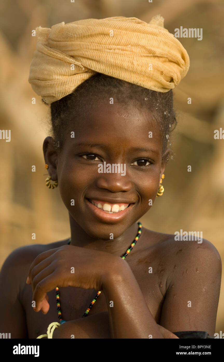 Girl portrait, Matam, Senegal Stock Photo - Alamy