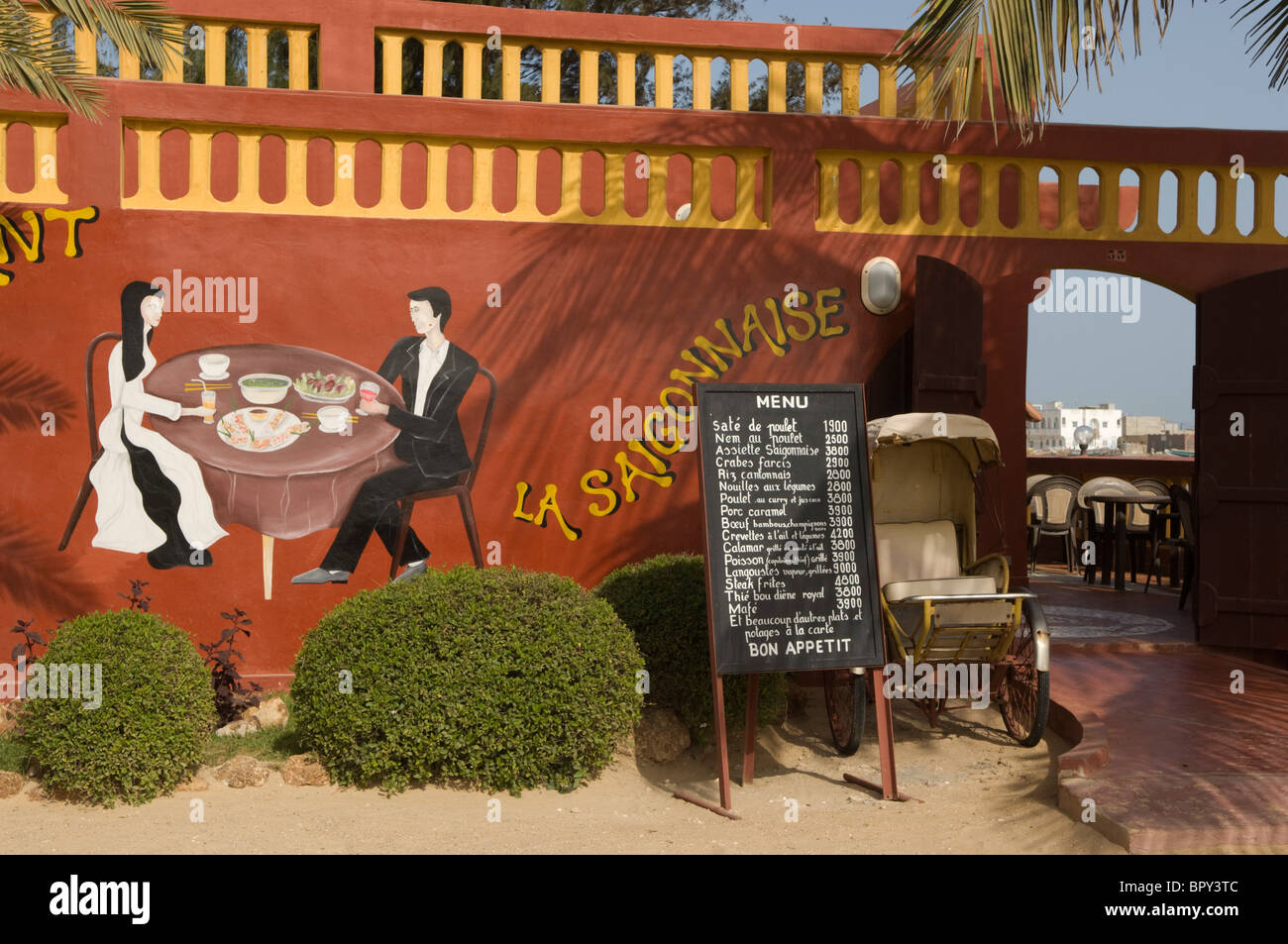 Restaurant, Saint-Louis, Senegal Stock Photo - Alamy