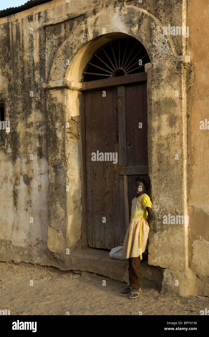 Colonial house, Podor, Senegal Stock Photo - Alamy