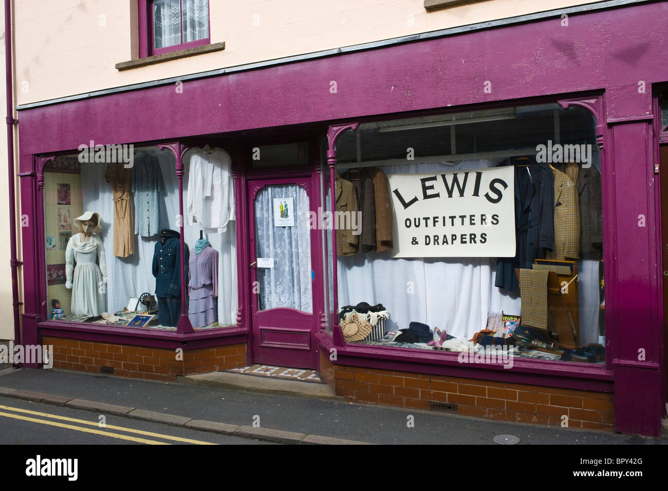 Lewis outfitters and drapers clothes shop in Talgarth Powys South Wales ...