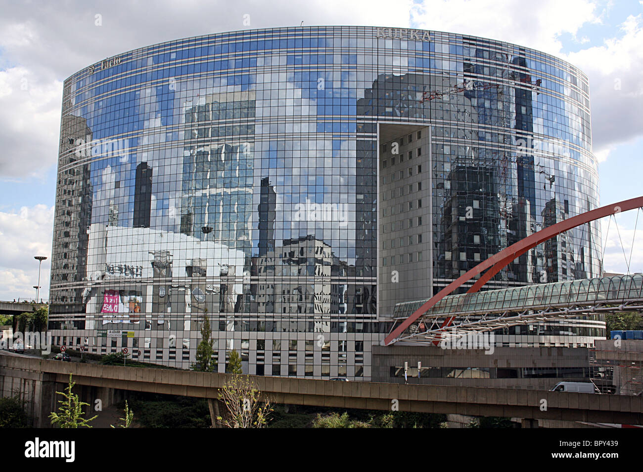Tour Pacific, and Japan bridge, La Défense, Paris Stock Photo - Alamy
