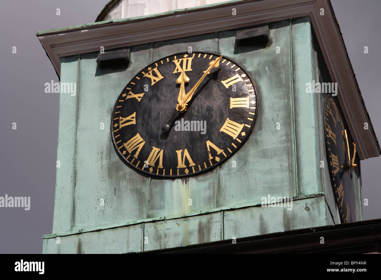The clock tower on the top of the iconic Pepper Pot building in the ...
