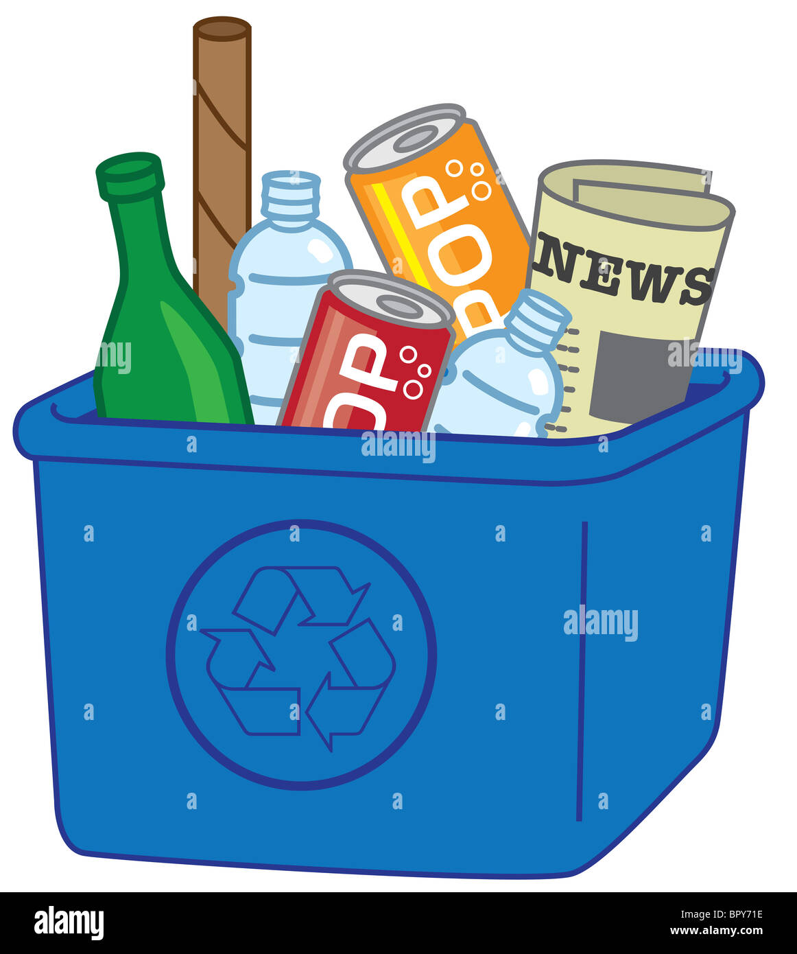 Plastic recycling symbols colour hi-res stock photography and images ...
