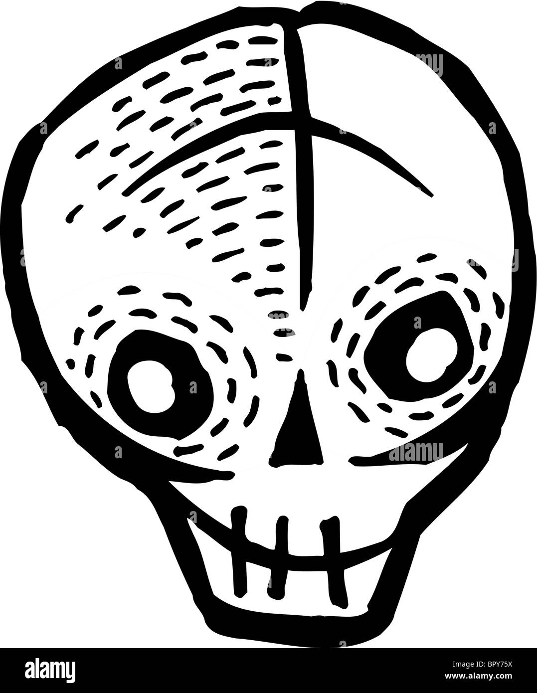 Mexican day dead skull mask Black and White Stock Photos & Images - Alamy