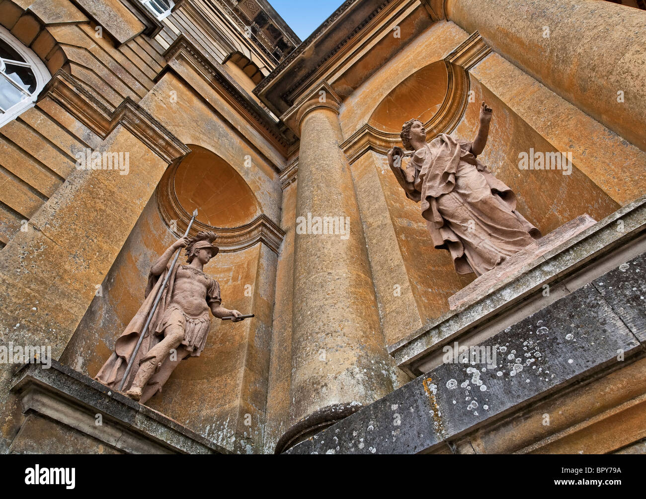 Classical statuary in alcoves at Blenheim Palace Stock Photo - Alamy