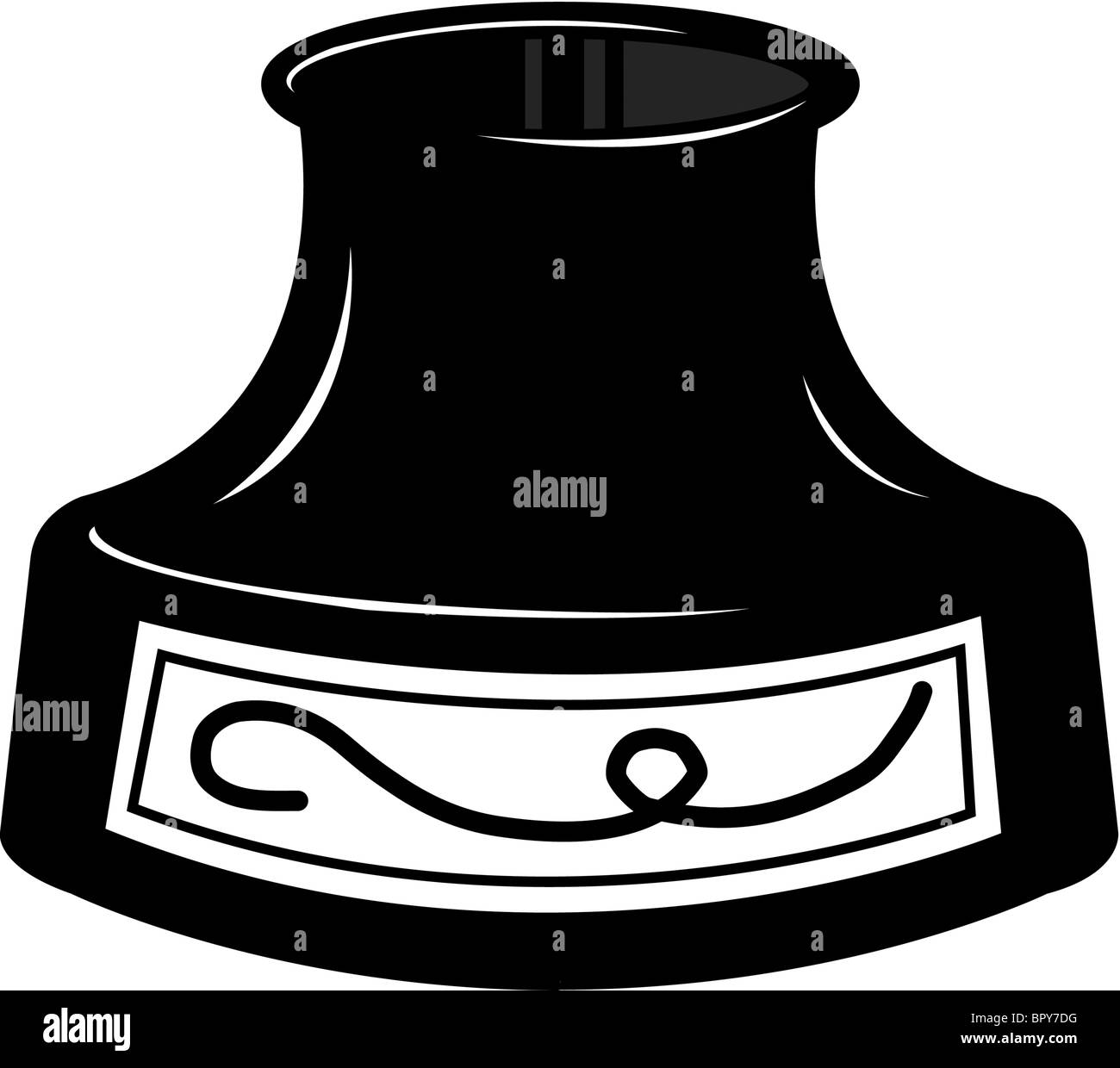 Illustration of an inkwell Stock Photo - Alamy