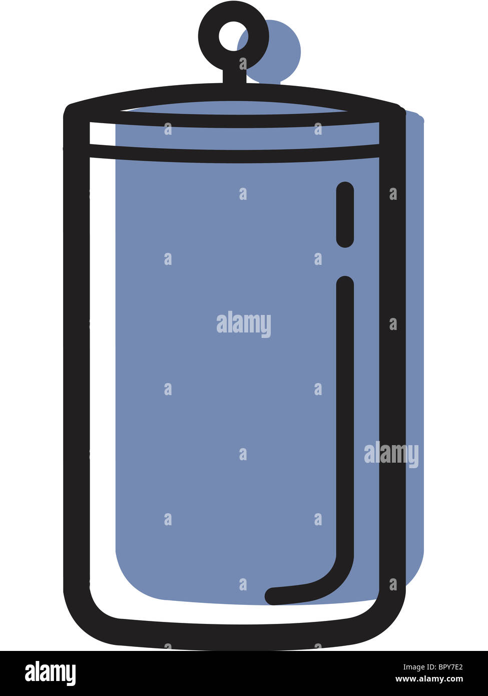 Illustration of a canister Stock Photo - Alamy