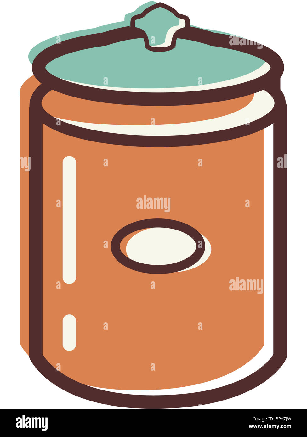 Illustration of a canister Stock Photo - Alamy