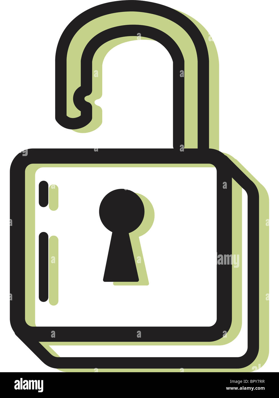 Padlock cartoon hi-res stock photography and images - Alamy