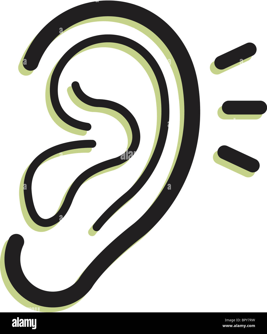 Ear cartoon hi-res stock photography and images - Alamy